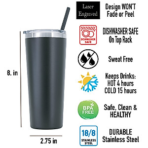 AVITO 22 oz Personalized Lawyer Gift, Laser Engraved Tumbler for Attorney at Law, Future Lawyer, Paralegal, and Law School Graduation Gift