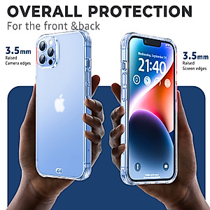 ORIbox iPhone 12 Pro Max Case Clear Matte Translucent Soft Edges Lightweight Shock Absorption Crystal Design Anti-Fingerprint
