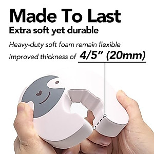 Door Finger Pinch Guard 3 Pack Thick Foam Anti Door Slam Preventer Stopper Silencer Baby Proofing to Keep Doors Open