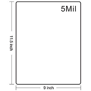 KTRIO Laminating Pouches Laminating Sheets, Hold 8.5 x 11 Inch Sheet 100 Pack, 5 Mil Clear Thermal Laminating Pouches 9 x 11.5 Inch Lamination Sheet Paper for Laminator, Round Corner Letter Size