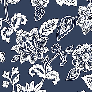 Arden Selections Outdoor Wicker Chair Cushion 18 x 20, Sapphire Blue Ashland Jacobean