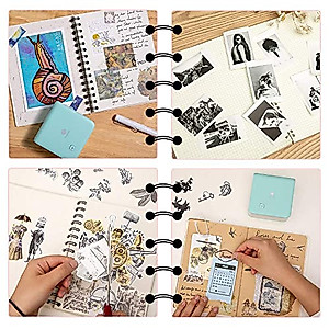 Phomemo Sticker Printer - M02 PRO, 300 dpi High Resolution Bluetooth Thermal Sticker Printer, Wireless Portable Pocket Mini Printer, Sticker Maker, Mini Photo Printer for iPhone & Android Phones