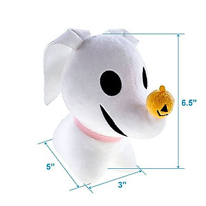 Wondapop Disney The Nightmare Before Christmas Zero 6.5" Plush Figure, Indoor Home Décor and Halloween Decoration