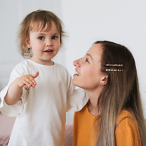 Cobahom 6 Pack Leopard Print Hair Clips Duckbill Hair Clip Metal Duck Teeth Hair Pins Chic Tortoise Shell Hair Barrettes for Women and Girls