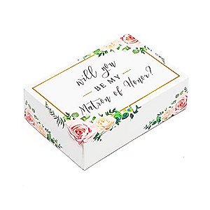 Matron of Honor Proposal Box | 1 pack | Matron of Honor Box | Matron of Honor Proposal Gift | Floral Design
