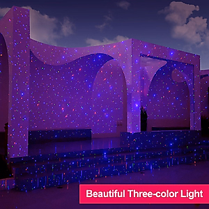 Laser Christmas Projector Lights Outdoor, Christmas Decorations Stars Light Show, Holiday Projector Decorations for House/Garden/Party