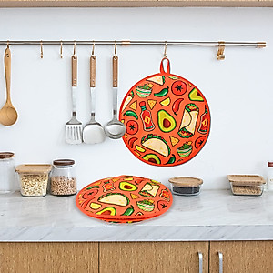 ZKOO Tortilla Warmer Pouch 12-Inch, Insulated Tortilla Holder -Microwavable Use Fabric Bag to Keep Food Warm.Ideal for Tortillas & Breads! (1, Orange)