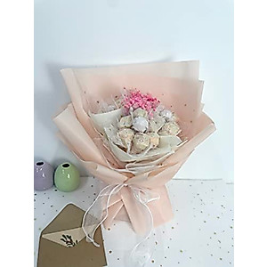 LWFyyds Waterproof Floral Wrapping Paper Flower Bouquet Gift Wrap Korean Florist Supplies - Gouache