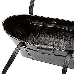 Karl Lagerfeld Paris womens Maybelle Tote Bag, Black/Gold, One Size US