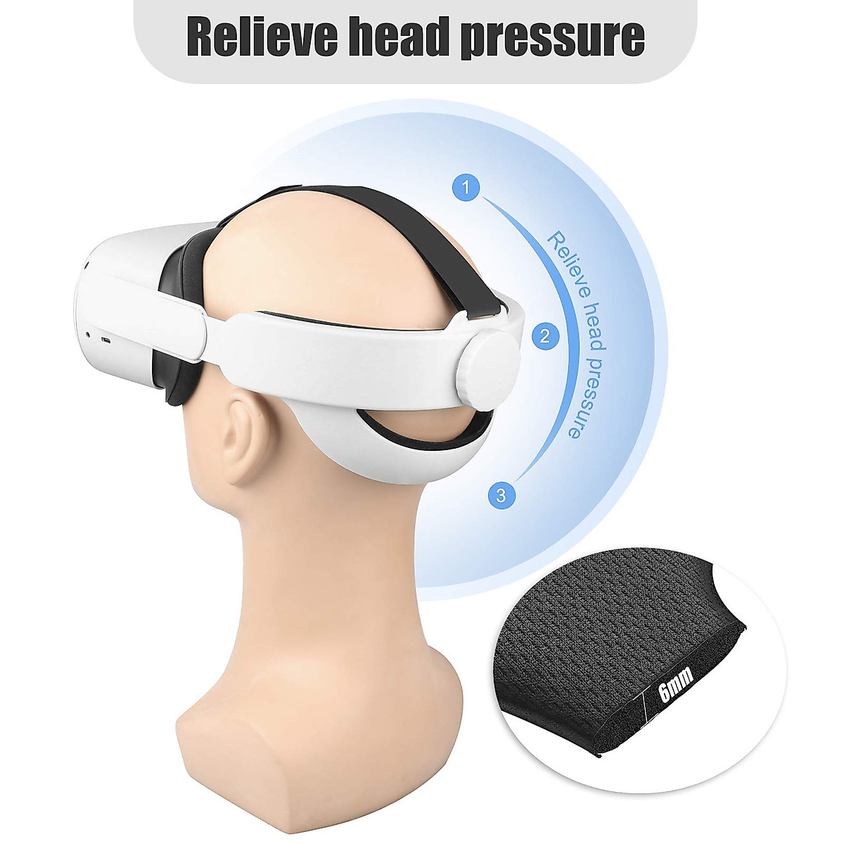 MASiKEN Carrying Case and Head Strap For VR Headset,Accessories Lens Spacer 3-IN-1 Travel Bundle, Inner Custom Padded Shockproof With Shoulder Strap Case (Gray)