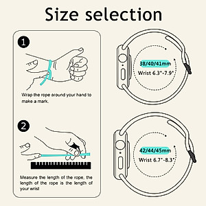 IEOVIEE Compatible with Apple Watch Band 38mm 40mm 41mm, Women Glitter Bling Soft Silicone Sport iWatch Bands Strap Replacement for iWatch Series SE 7 6 5 4 3 2 1, Rose Gold Glitter, 38/40/41mm