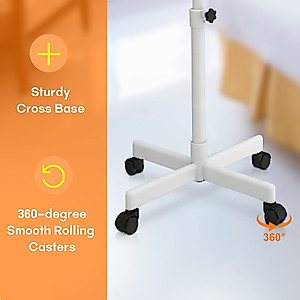 Professional Spa Ozone - Kingsteam- Stand - Facial Steamer On Wheels, for Home and Salon Use (White)