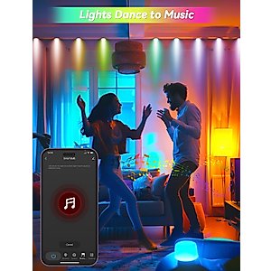 AVACUBE 4 Pack GU10 Smart Bulbs for Track Lights, 4.7 Watts PAR16 Smart LED Bulb Compatible with Alexa Google Assistant SmartThings Siri, Color Changing, Music Sync, Timer, 2700-6500K