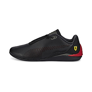 Puma Women's Ferrari Drift Cat Decima Sneaker, Black-Rosso Corsa, 10