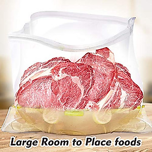 WRAPOK Turkey Brining Bags Double Zipper Heavy Duty Liner, BPA Free, Extra Large 22 x 26 Inch, Hold up to 35 Pounds - 3 Pack