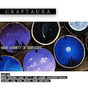 Acrylic Paint Set of 24 Expert Colors 12ml Tubes（0.4fl oz) and 3 Brushes.Non Toxic Pigment Paints for Artist,Hobby Painters & Kids.Ideal for Canvas Painting.