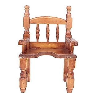 Susaniita - Wooden Chair for Nativity Set Size 6: Sized for Baby Jesus Figure 11 to 12 Inches Tall, Silla para Niño Dios- 11.25 in (H) X 7 in (W)