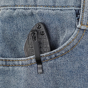 Kizer OCTOBER Mini Pocket Knife Black Micarta Handle, EDC Folding Knife Outdoor Knives 154CM Blade V2569C2