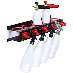 Moovul Pro Spray Bottle Storage Rack Abrasive Material Hanging Rail Car Beauty Shop Accessory Display Auto Cleaning Detailing Tools Hanger Bottle Organizer