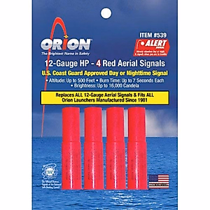 Orion Safety Areial Flare Refill, Red (4 Piece Pack)