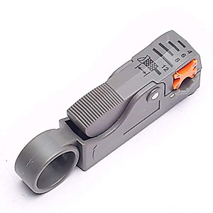 DEVMO Cable Stripper Coaxial Wire Coax Stripping Tool RG6 RG11 RG58 RG59 Universal