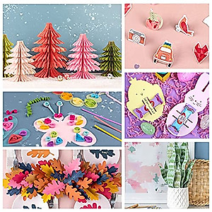 6 Pack Cutting Mats for Cricut, 12x12inch Cutting Mat, Adhesive Cutting Mat, Quilting Cutting Mats for for Art, Textiles, Scrapbooking (StandardGrip, LightGrip, StrongGrip, FabricGrip)