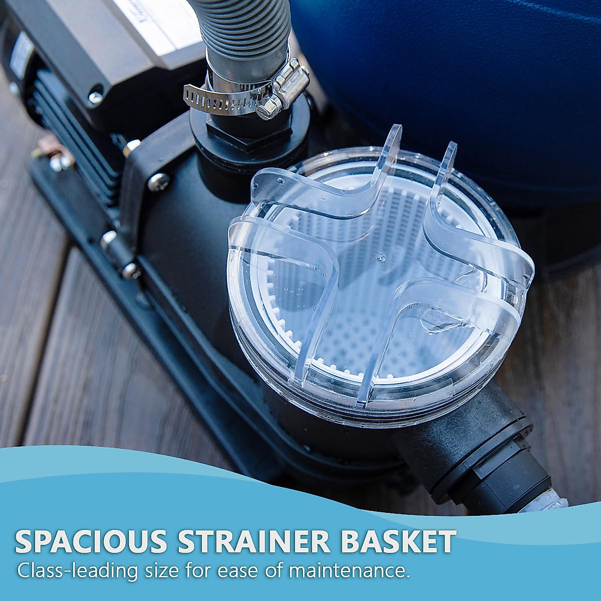 XtremepowerUS High-Flo Sand Filter Pump System 12" Filter Tank 10,000 Gallons for Above Ground Pool 3/4HP Pool Pump 2400GPH Flow