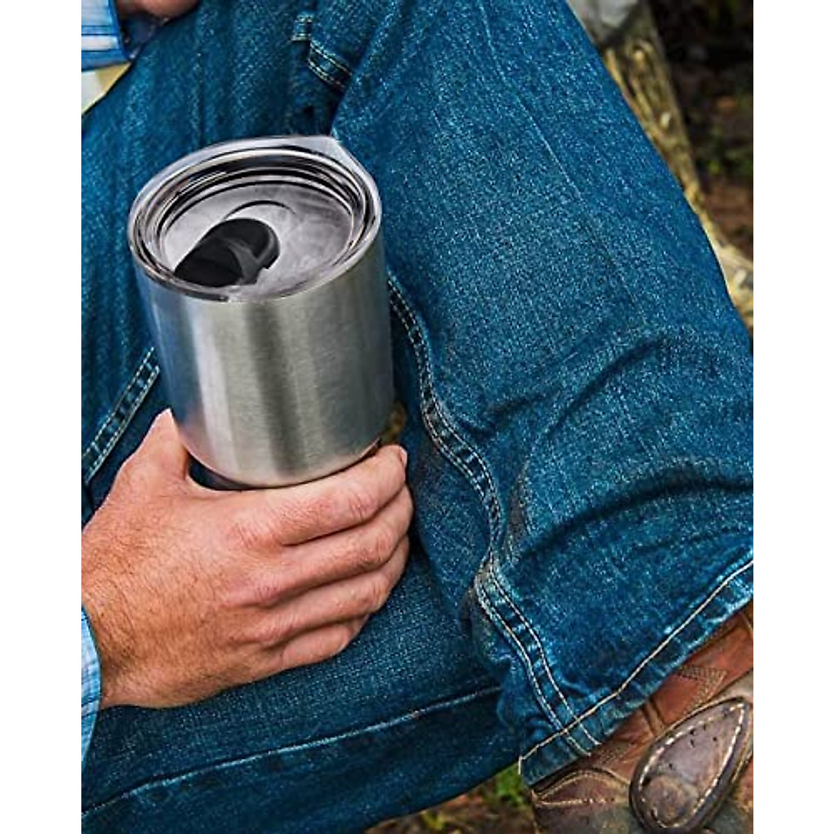 Magnetic Spill Proof Slider Lid, ALIENSX Replacement Tumbler Lids for Yeti Rambler, Ozark Trail, Old Style Rtic Coffee Tumbler (30 oz - 1 Pack)