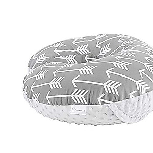 Mila Millie Water Resistant Nursing Pillow Cover | Premium Quality Soft Wipeable Fabric | Unisex Arrow Pattern | Minky Slipcover | Great for Breastfeeding Moms