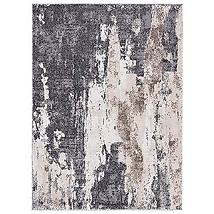 LUXE WEAVERS Modern Area Rugs with Abstract Patterns 7681 – Medium Pile Area Rug, Gray / 6 x 9