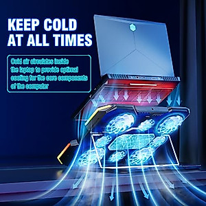 Cooling Pad for Gaming Laptop with Thermoelectric Cooler，8 Fans Powerful Laptop Cooler (Thermoelectric Cooler and 8 Fans)