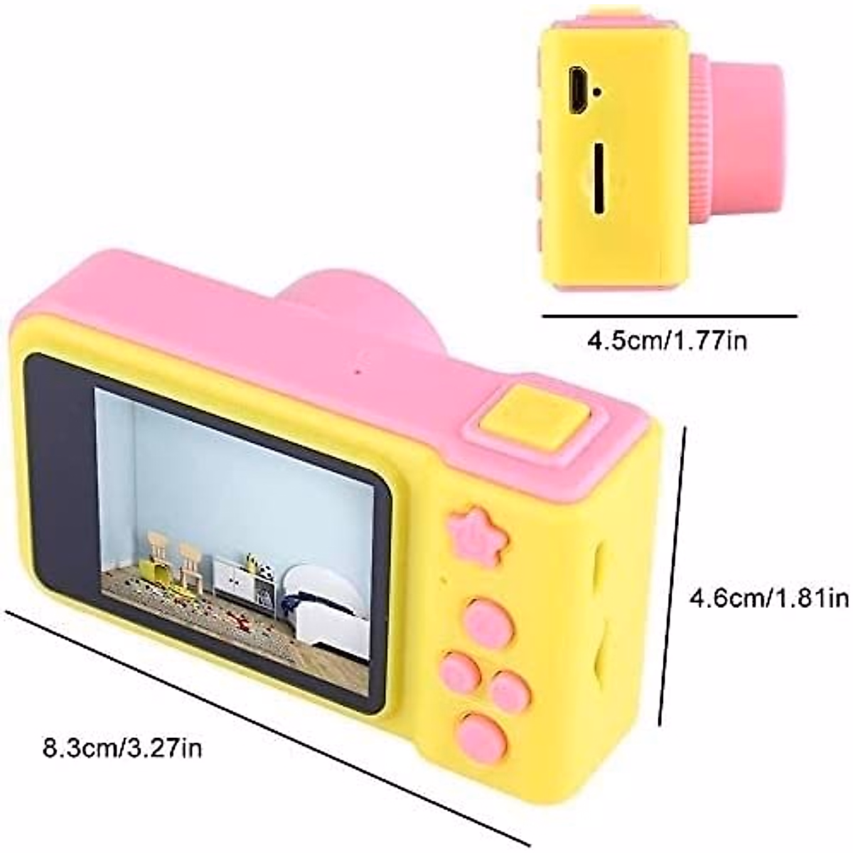 Digital Cameras for Photography Kids Camera 2.0 Inch Mini Rechargeable Child Digital Camera Toys for Children with 400MA Battery, for 2-8 Year Old Boys Girls