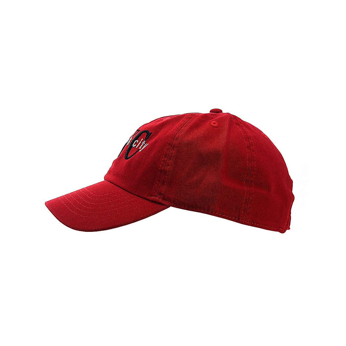 NYFASHION101 Unisex NYC New York City Embroidered Adjustable Low Profile Cap, NY02, Red