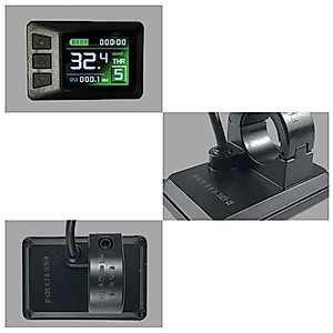 VBESTLIFE Electric Bike Controller Kit, 36V 48V 250W Motor Controller ABS Waterproof 15A LCD7C Panel Thumb Throttle Brake Accessories for E Bike Modification DIY