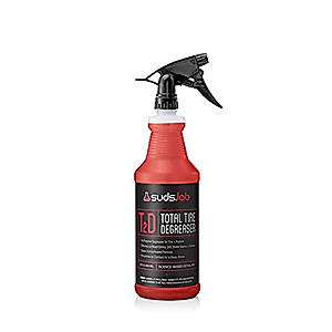 Suds Lab T2D Tire and Rubber Degreaser and Cleaner, Works to Remove Grease, Road Grime and Oil Stains from Tires and Rubber Trim - 32 oz