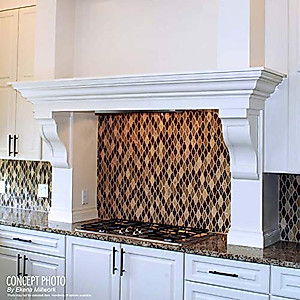 Ekena Millwork BKT05X04X10WG 5 1/4-Inch W x 4 1/2-Inch D x 10-Inch H Wigan Bracket