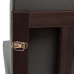 EMKK 4 Pcs Outdoor Furniture Sectional PE Rattan Wicker Patio Conversation Cushions and Table X-Back Sofa Set, Lshaped Brown+Gray