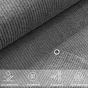 SUNNY GUARD 3'x10' Brown Grey Balcony Privacy Screen Fence Apartments Railing Cover Heavy Duty Mesh Windscreen for Outdoor,Backyard,Patio,Deck Privacy