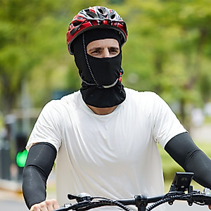 JANSONG Pack of 3 Ski Sun Mask Windproof Sunscreen Motorcycle Helmet -Outdoor Paintball Hunting Fishing Balaclava Face Masks Blue Red Black