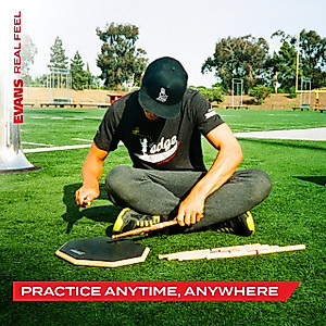 Evans RealFeel Folding Bass Pedal Practice Pad - Kick Drum Practice Pad - Fits Single and Double Pedals - Realistic Rebound