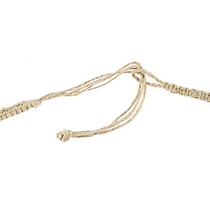 BlueRica Cowrie Shells Flower Pendant on Braided Hemp Cord Choker Necklace with Puka Shell Beads