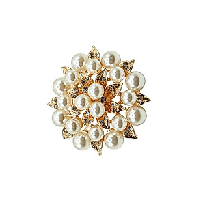 VQ Boho Elegant Faux Pearl Big Adjustable Women Ring Gold Color Vintage Finger Knuckle Girl Jewelry 6x2.5cm