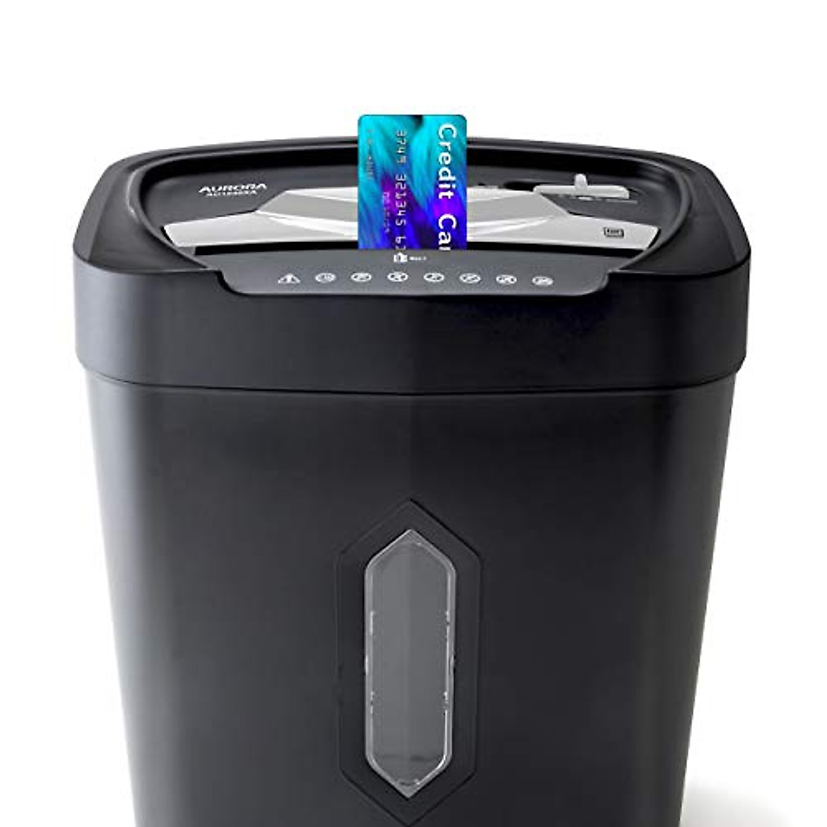 Aurora AU1230XA Anti-Jam 12-Sheet Crosscut Paper and Credit Card Shredder with 5.2-gallon Wastebasket