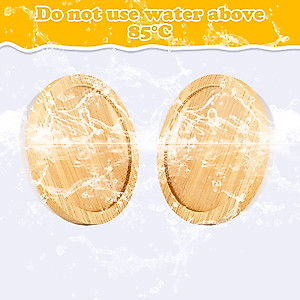 6 Pack Yogurt Jar Lids Set Bamboo Wood Lids with Silicone Sealing Rings Compatible with Oui Yogurt Jars Airtight Glass Storage