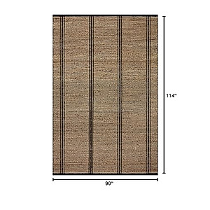 Loloi Angela Rose Colton Collection CON-01 Natural/Black 7'-6'' x 9'-6'', .38" Pile Height, Area Rug