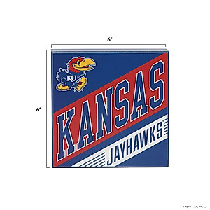 University of Kansas Jayhawks Wood Wall Decor - KU Jayhawks Box Sign for Man Cave, Office or Dorm Room