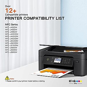E-Z Ink Pro LC203 LC201 LC203XL Comaptible Ink Cartridges Replacement for Brother LC203 LC201 LC203XL LC201XL to use with MFC-J480DW MFC-J880DW MFC-J4420DW MFC-J680DW MFC-J885DW J460DW J460DW(10 Pack)