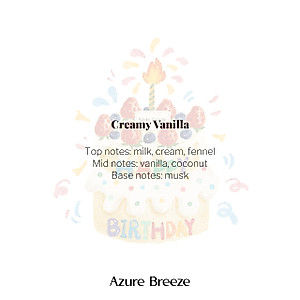 Natural Vanilla Cream Happy Birthday Candle, Luxury Long-Lasting Soy Wax, Ideal for Gifting and Aromatherapy, 8.4 Oz, 50-Hour Burn, Decorative Element for Every Space