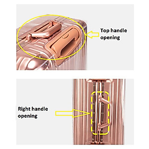 FABULWAY Clear PVC Suitcase Cover Protectors Transparent Luggage Cover Waterproof Wheeled Suitcase Dust Cover Dustproof Travel Luggage Sleeve Protector (24")