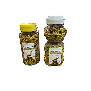 Bee Pollen Granules, 100% Raw, Superfood Packed with Proteins, Vitamins & Minerals. Source of Vitamin B, Amino Acids, & Antioxidants. Keto, Paleo Friendly, Gluten Free.